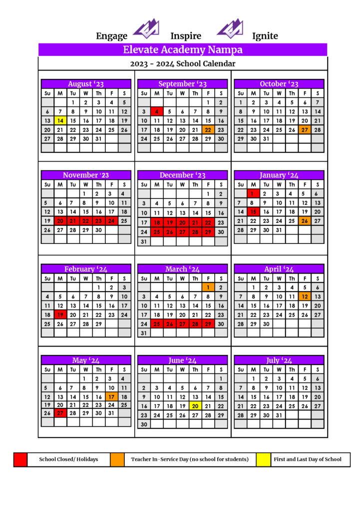 Calendar - Elevate Network